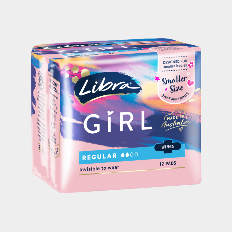 Libra Girl Pads Regular Wing 12 Pack – Michael's Chemist