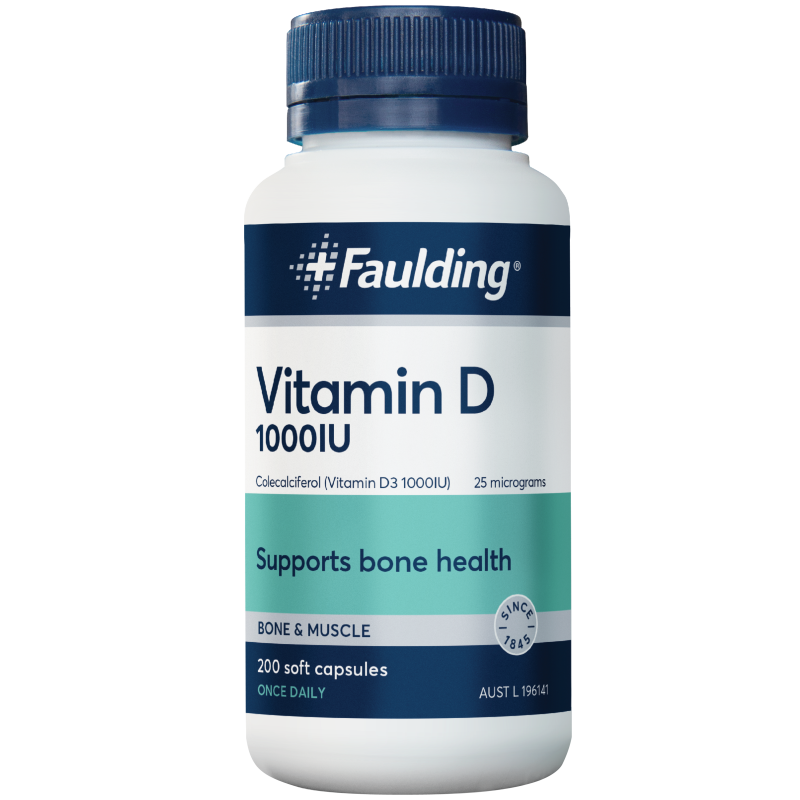 Faulding Vitamin D 1000 IU 200 Capsules – Michael's Chemist