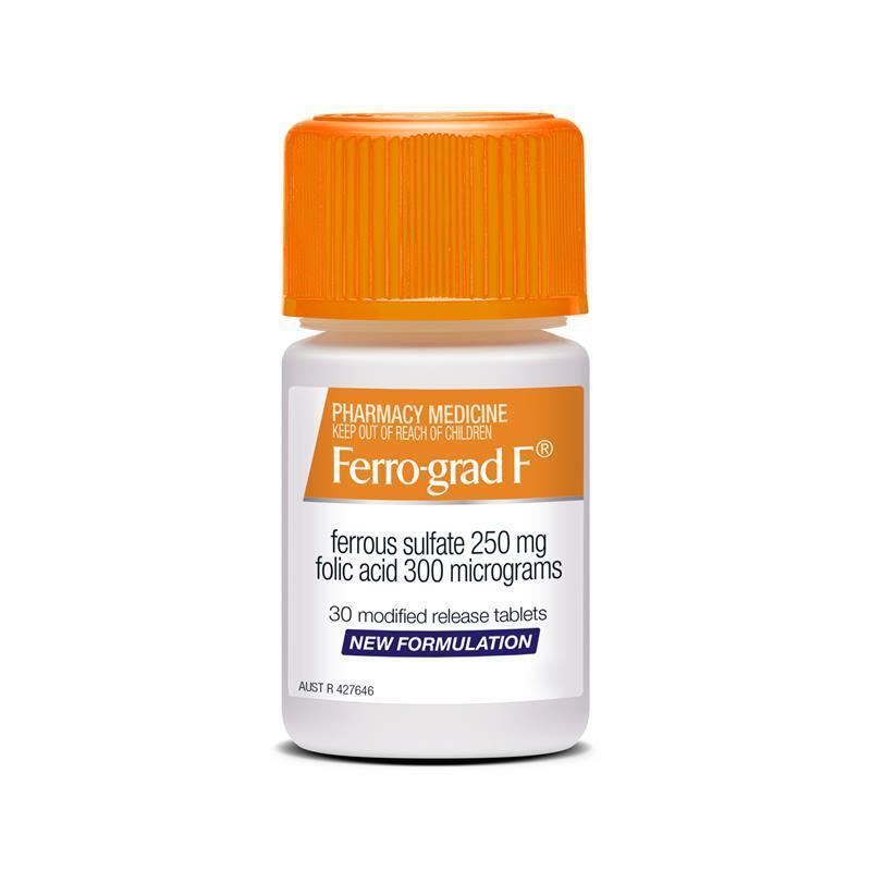 Ferro-Grad F Iron & Folic Acid 30 Tablets – Michael's Chemist