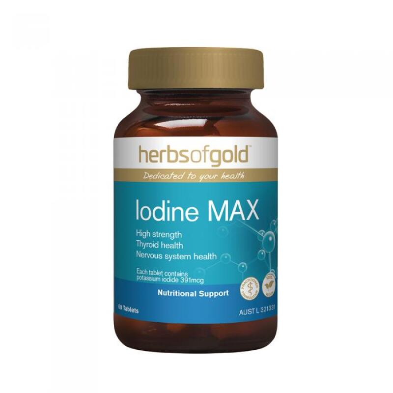 Herbs of Gold Iodine Max 60 Tabs – Michael's Chemist