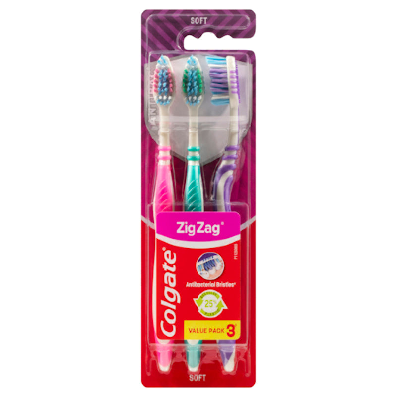 Colgate Zig Zag Flex Soft Toothbrush | 3 pack – Michael's Chemist