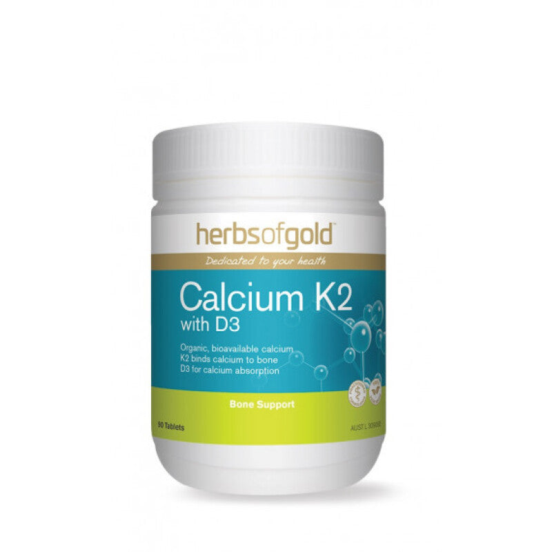 Herbs of Gold Calcium K2 with D3 Tablets 180 – Michael's Chemist