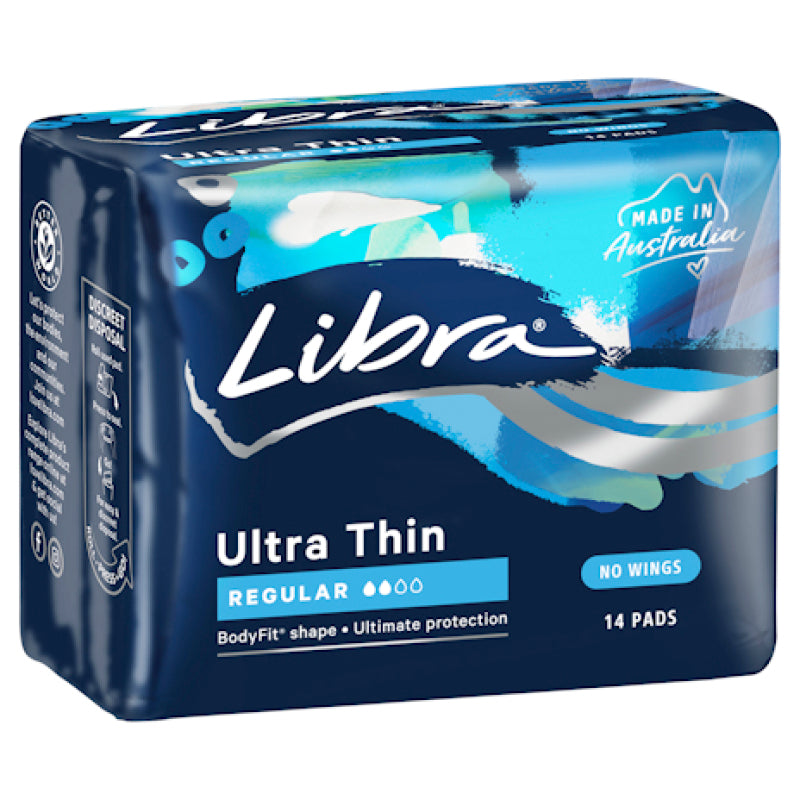 Libra Pads Ultra Thins with Wings Regular 14 – Michael's Chemist