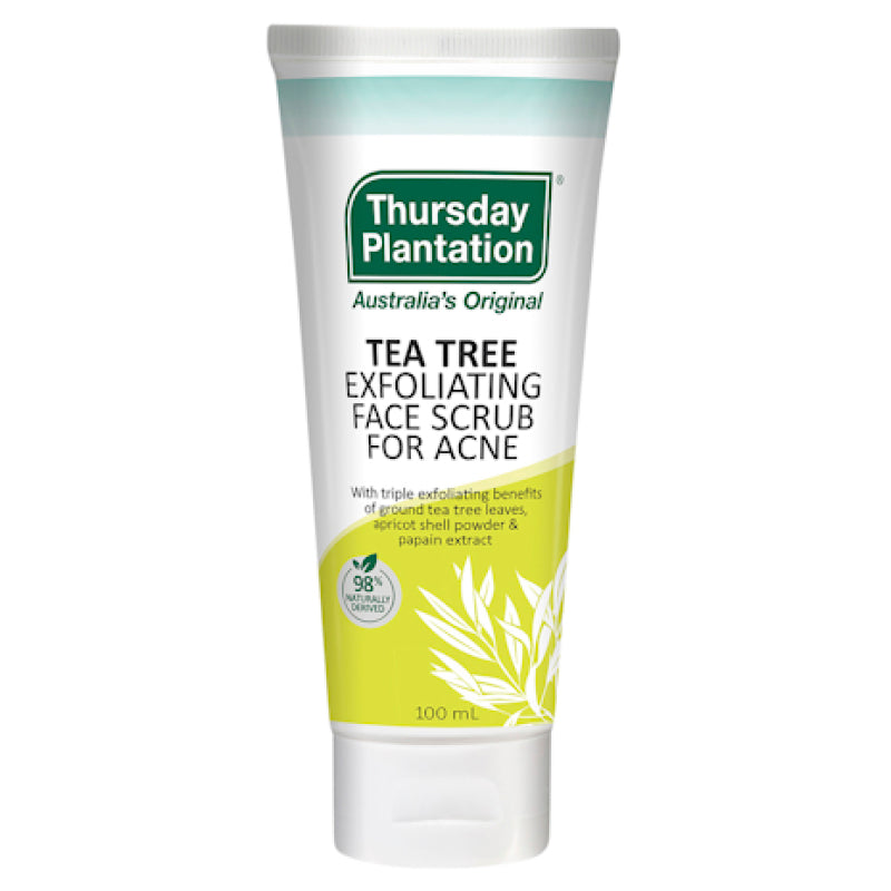 Thursday Plantation Tea Tree Exfoliating Acne Face Scrub 100ml ...