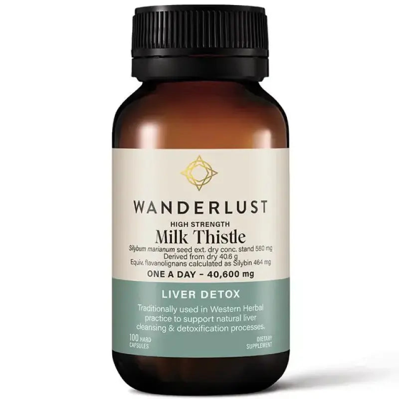 Wanderlust High Strength Milk Thistle 100 Capsules – Michael's Chemist