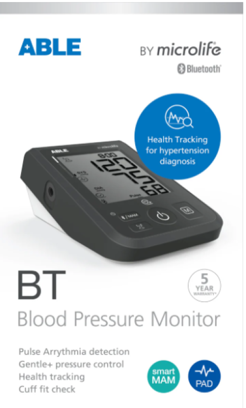 Able BT Blood Pressure Monitor - Bluetooth – Michael's Chemist