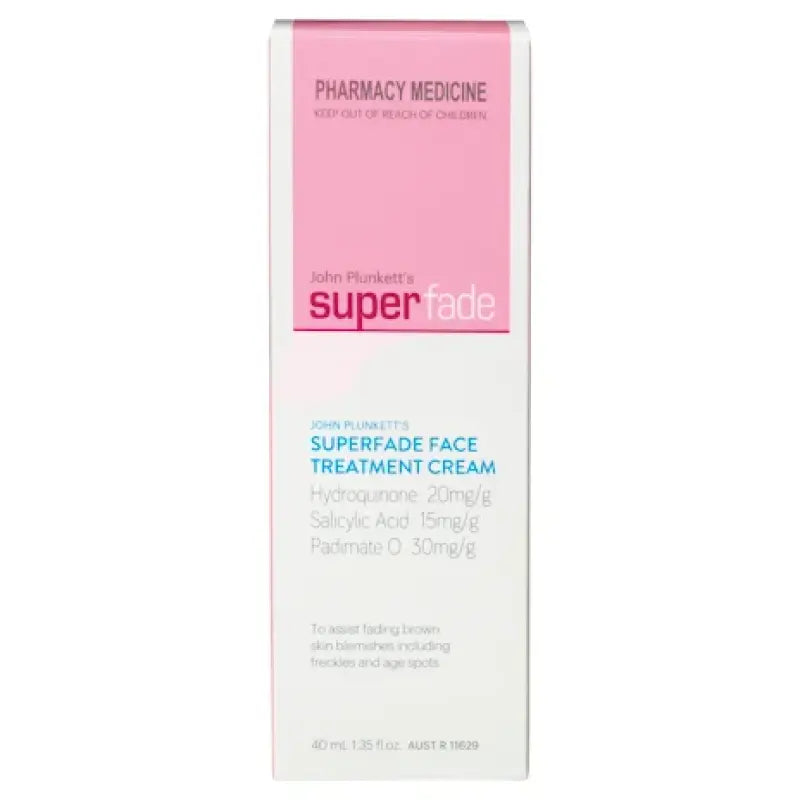 John Plunketts SuperFade Face Treatment Cream 40ml – Michael's Chemist