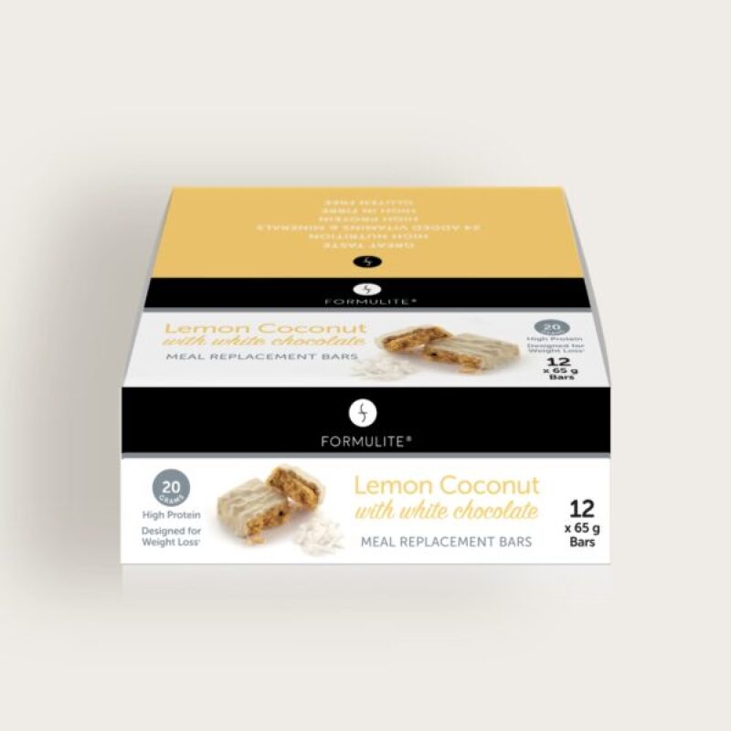 Formulite High Protein Meal Bar 12 Box Lemon Coconut Flavour – Michael ...