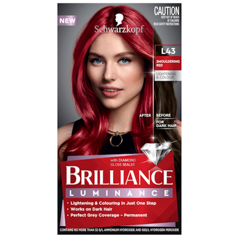 Schwarzkopf Brilliance L43 Smouldering Red New – Michael's Chemist