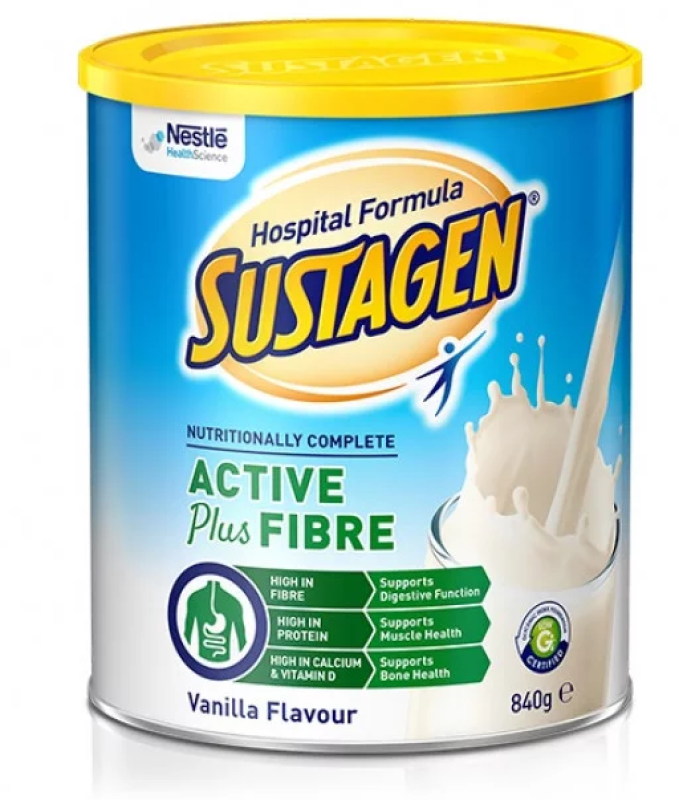 Sustagen Hospital Formula Active Plus Fibre Vanilla 840g – Michael's ...