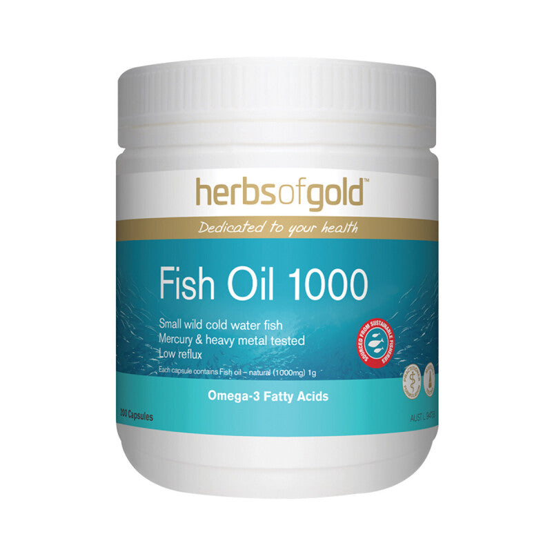 Herbs of Gold Fish Oil 1000 200cap – Michael's Chemist