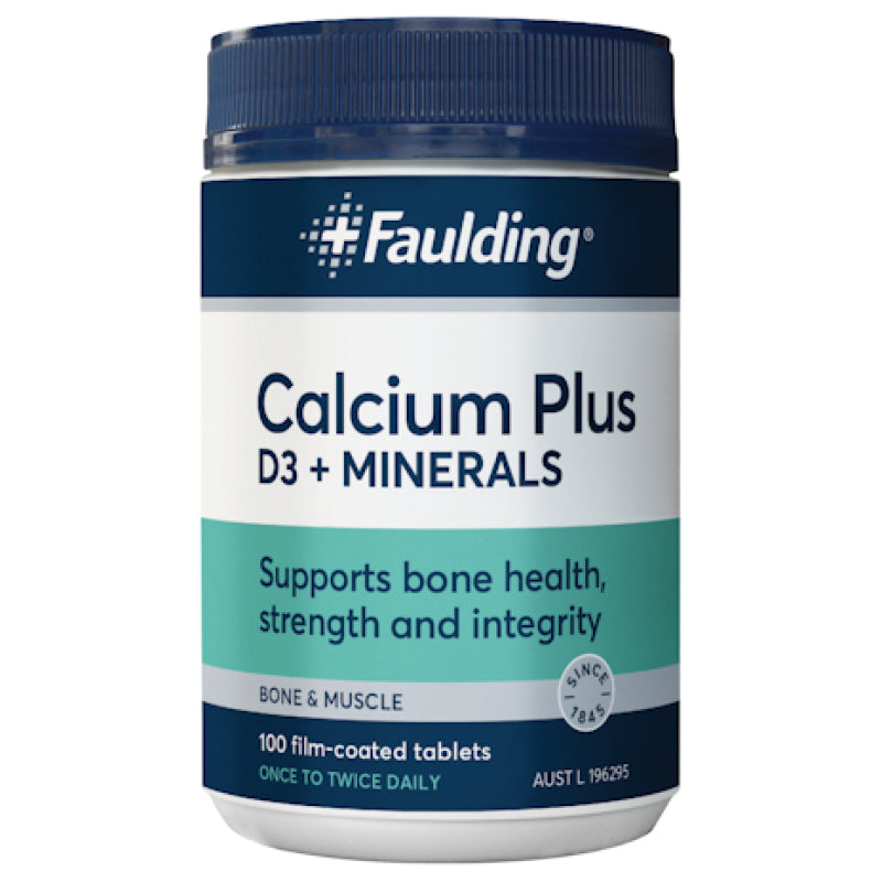 Faulding Calcium Plus D3 + Minerals 100 Tablets – Michael's Chemist