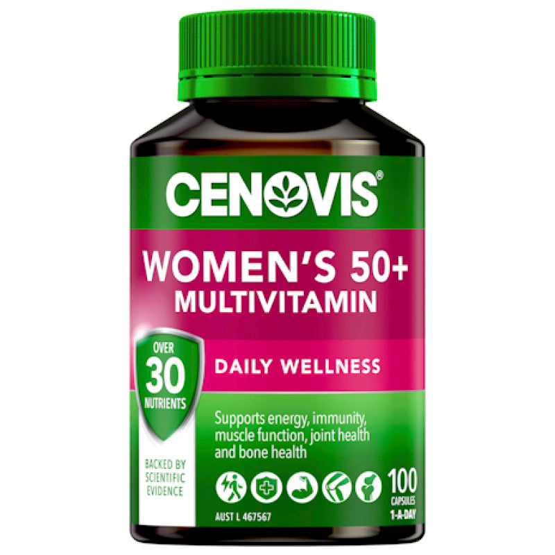 Cenovis Once Daily 50+ Multi Vitamins & Minerals 100 Capsules – Michael ...