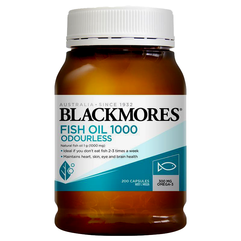 Blackmores Odourless Fish Oil 1000mg 200 Capsules – Michael's Chemist