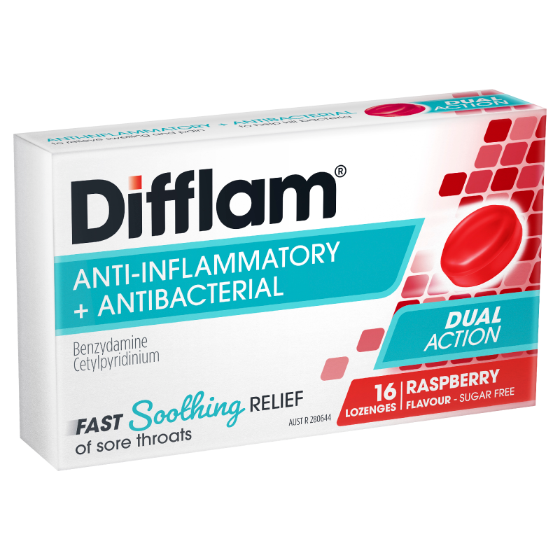 Difflam Lozenges Raspberry 16 – Michael's Chemist