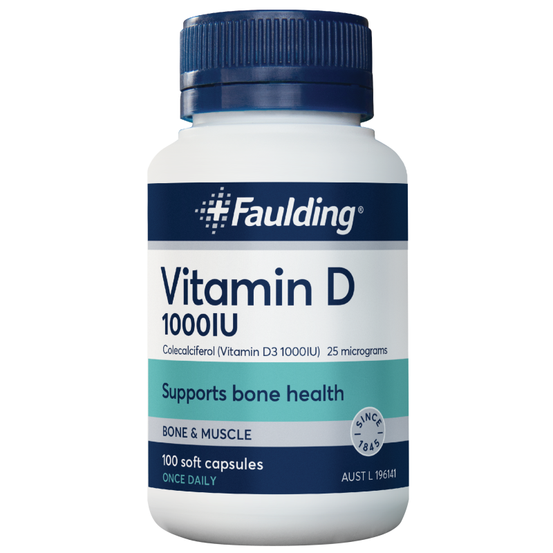 Faulding Vitamin D 1000 IU 100 Capsules – Michael's Chemist