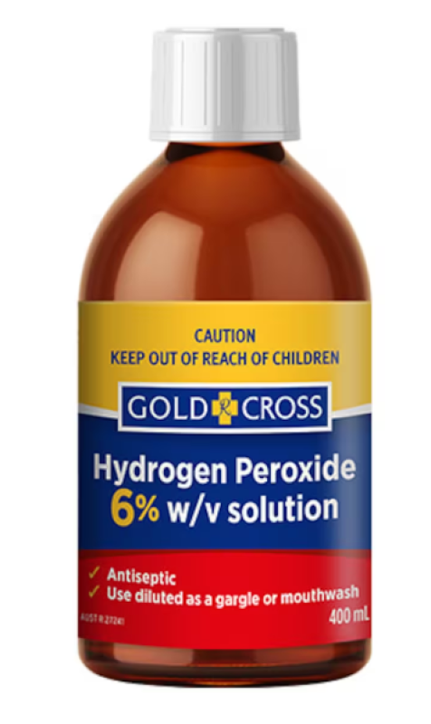 Gold Cross Hydrogen Peroxide 6% 400ml – Michael's Chemist