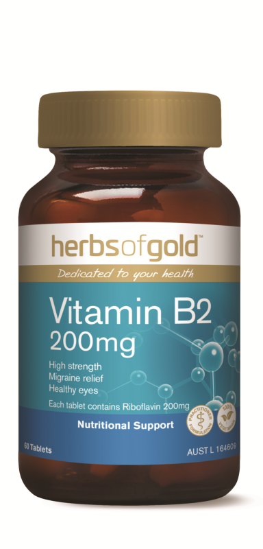 Herbs Of Gold Vitamin B2 200mg 60 Tablets – Michael's Chemist