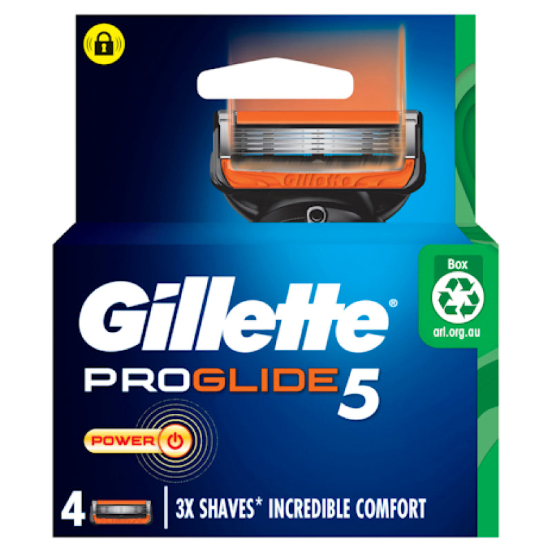 Gillette Fusion Proglide Power Razor Blades 4 Pack – Michael's Chemist