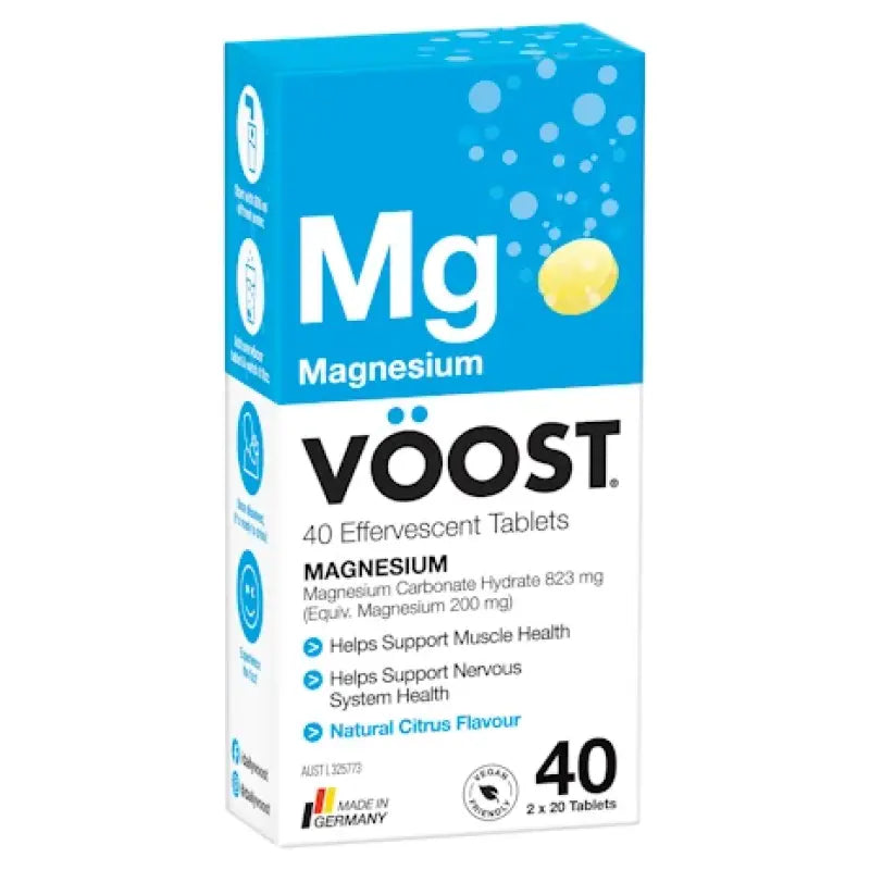 Voost Magnesium Effervescent 40 Tablets – Michael's Chemist