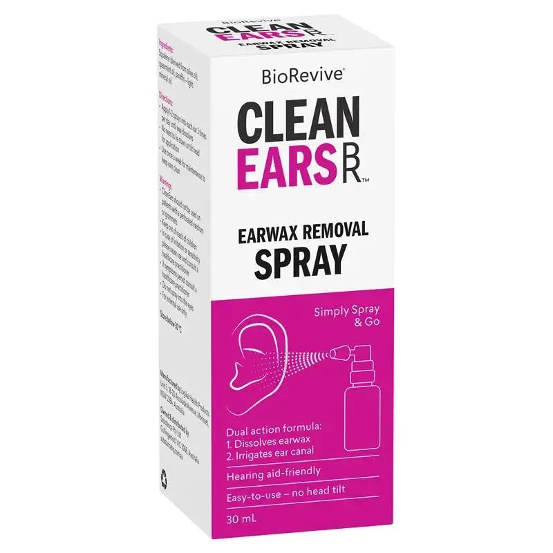 BioRevive Clean Ears Earwax Removal Spray 30ml – Michael's Chemist