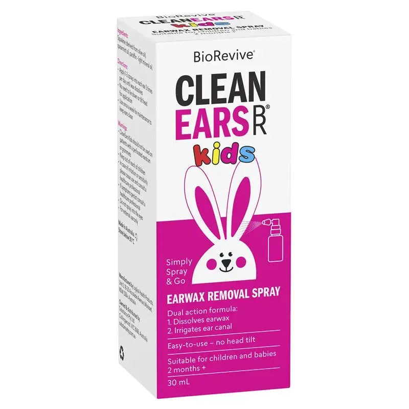 BioRevive Clean Ears Kids Earwax Removal Spray 30ml – Michael's Chemist