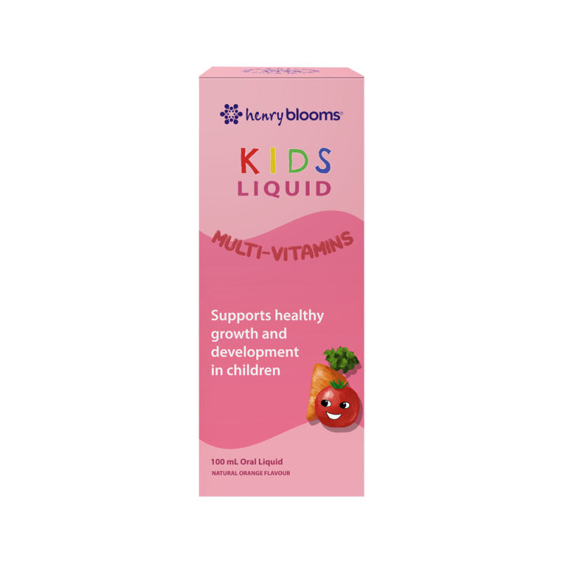 Henry Blooms Kids Liquid Multi-Vitamins Orange 100ml – Michael's Chemist